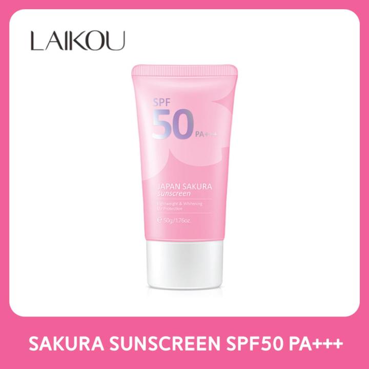 Laikou Sakura Face Sunscreen SPF50 PA+++ (50g) | Daraz.com.bd