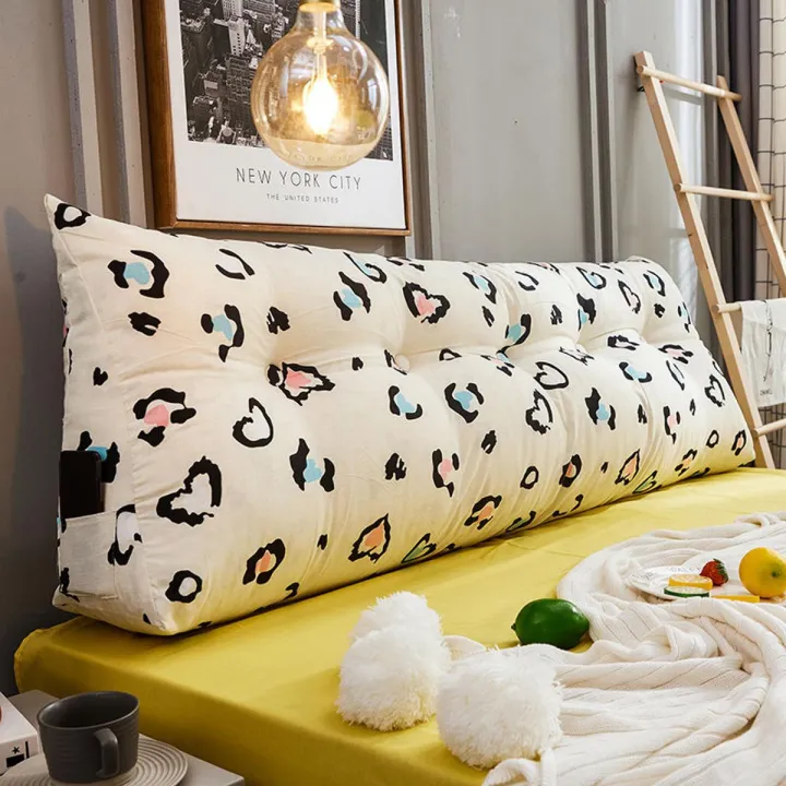 Net Red Bed Head Cushion Big Backrest Sofa Long Cushion Bed Tatami Soft ...