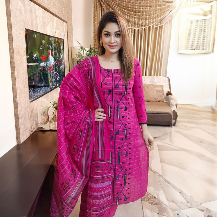 Afsan Print Unstitched Three Piece - Easy to Maintain and Graceful for ...