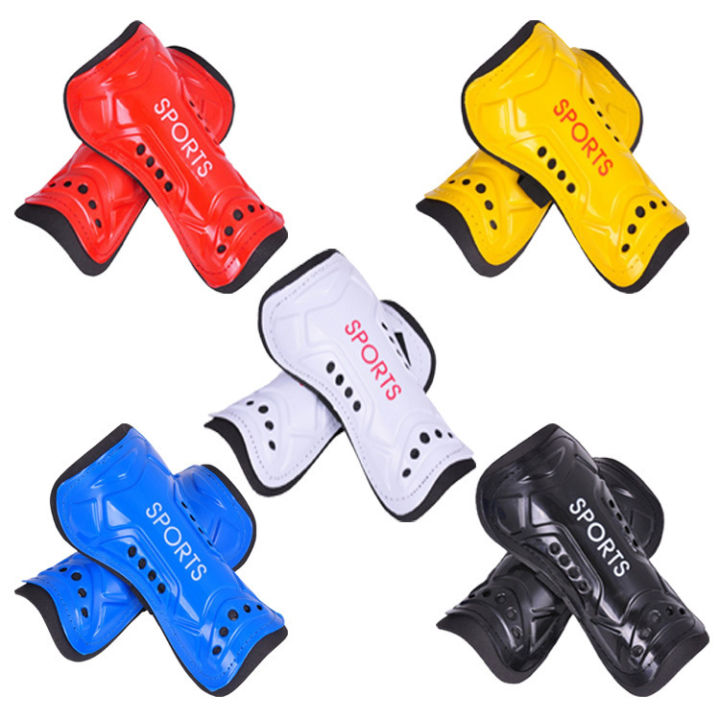 Adult child football shin protectors calf insertion boards with straps ...