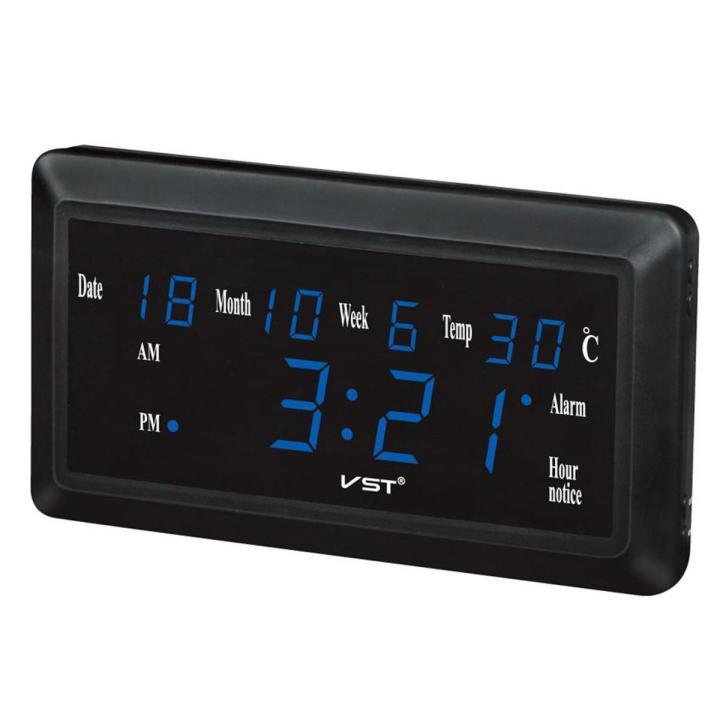 Light up life VST ST-5 12/24 Hours Desktop Clock Big Number Lcd Display ... Light up life VST ST-5 12/24 Hours Desktop Clock Big Number Lcd Display ...