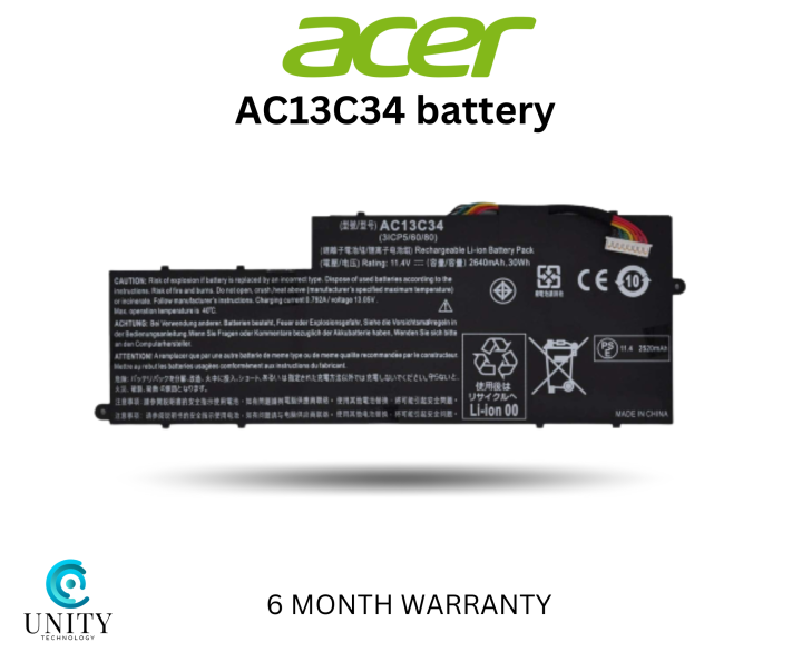 AC13C34 Acer Aspire E3-111 E3-112 E3-112M E3-112P V5-122P Series Laptop ...