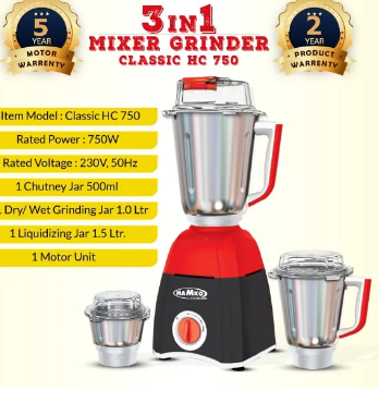 HAMKO Mixer Grinder( Classic Blender HC-750) | Daraz.com.bd