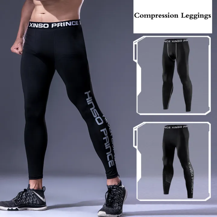 Mens Tight Gym Compression Pants Quick Dry Fit Sportswear Running ...