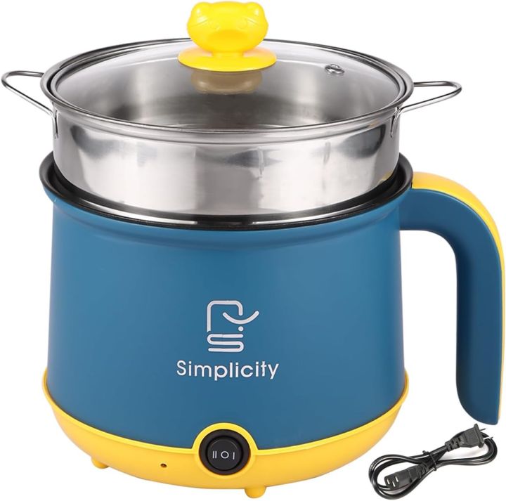 600 watt 220VOLT 1.8L Electric Cooking Pot Multifunctional Non-stick ...