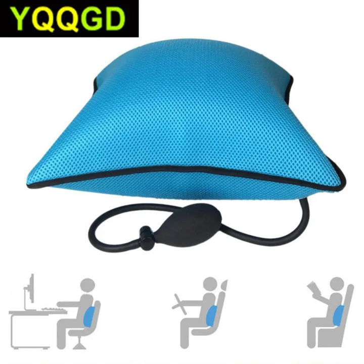 1Pcs Portable Inflatable Lumbar Support Lower Back Cushion Pillows ...