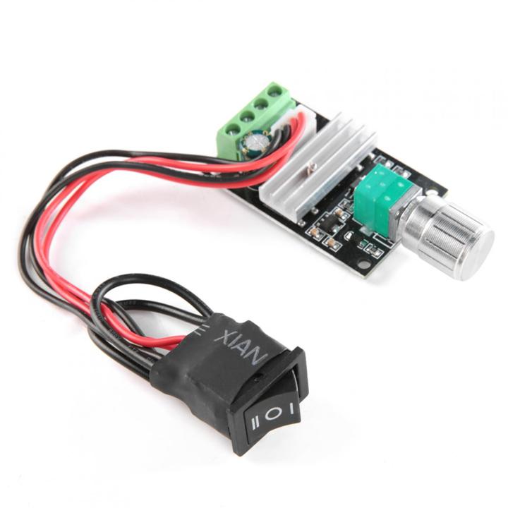 DC 6-28V 3A PWM DC Regulator Speed Electric Motor Controller with Switch Function | Daraz.com.bd