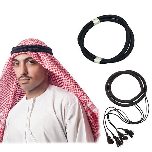 Black Color Arab Muslim Wear Arabian Imam Head Band / Belt For Men ...