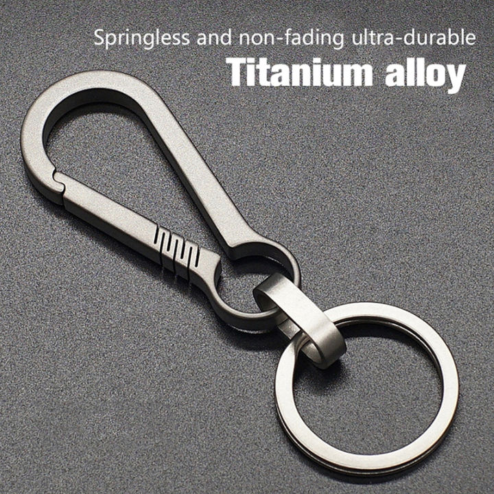 Titanium Buckles Edc Outdoor Tool Titanium Alloy Keychain Tiranium ...