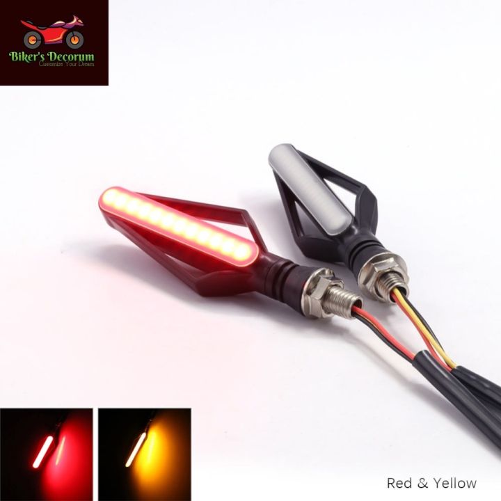 2pcs 12v Universal Tail Stop Indicator Flasher Brake Turn Signal led ...