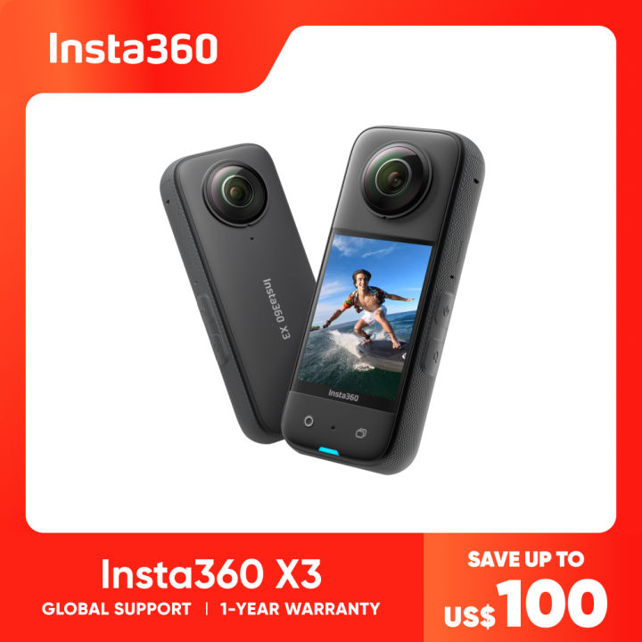 Insta360 X3 - Waterproof 360 Action Camera with 1/2 48MP Sensors, 5.7K ...