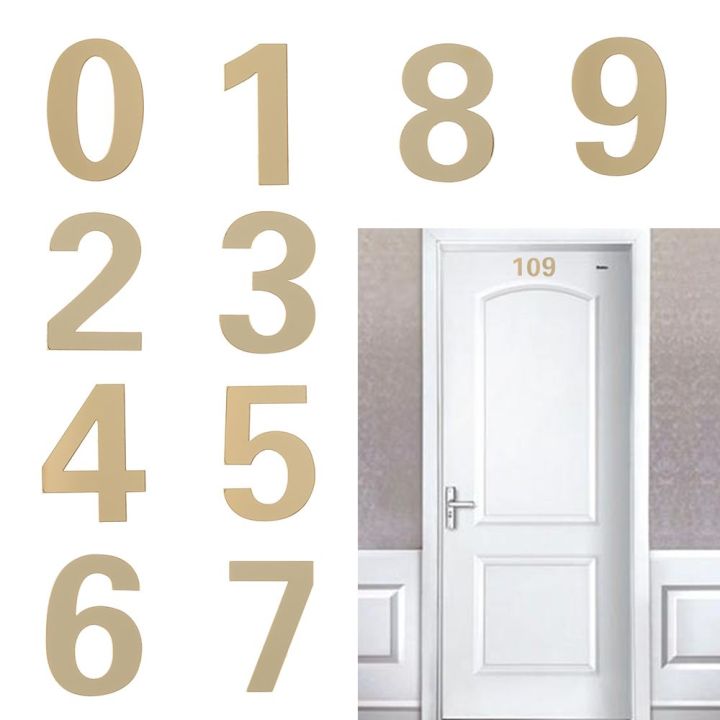 1Pcs Acrylic Self-adhesive Door Label Door Plate Number House Drawer ...