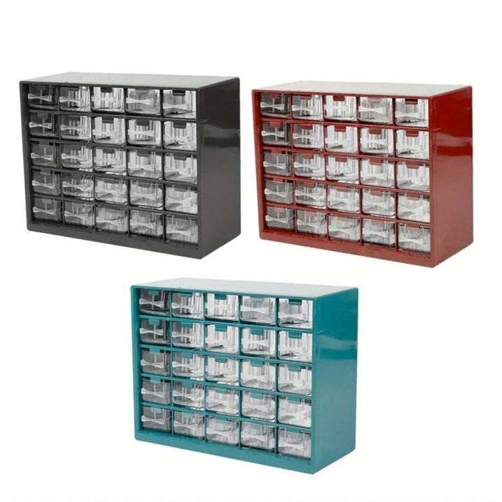 Durable 25 Multi-grid Drawer Parts Box Plastic Components Storage ...