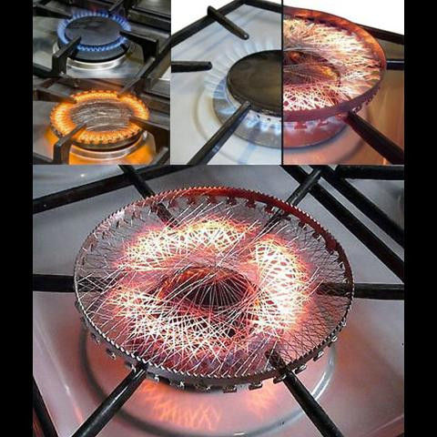 Over Heating Gas Saving Net | Grill LPG Gas Saver BBQ Net for Gas Stove ...