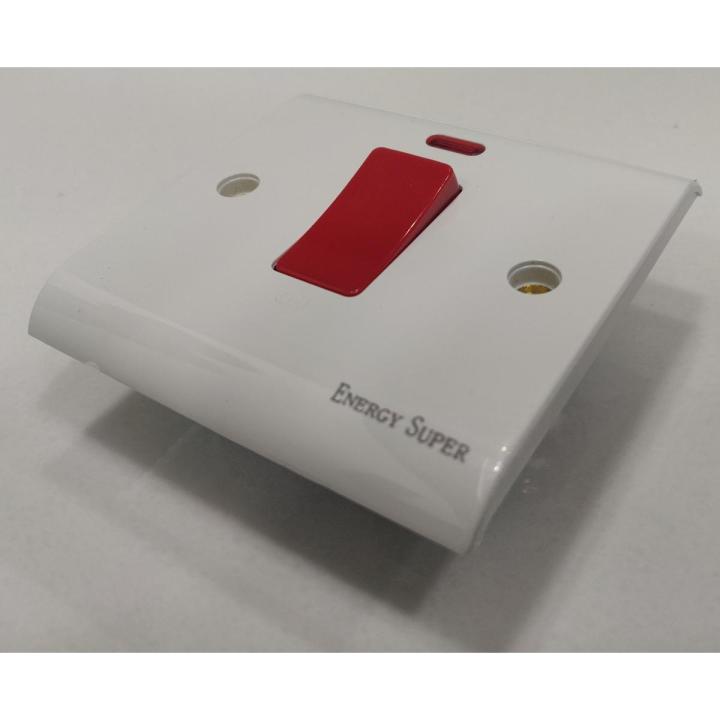 Energy Super White 45A DP Geyser Switch Socket Electrical Wall Power ...