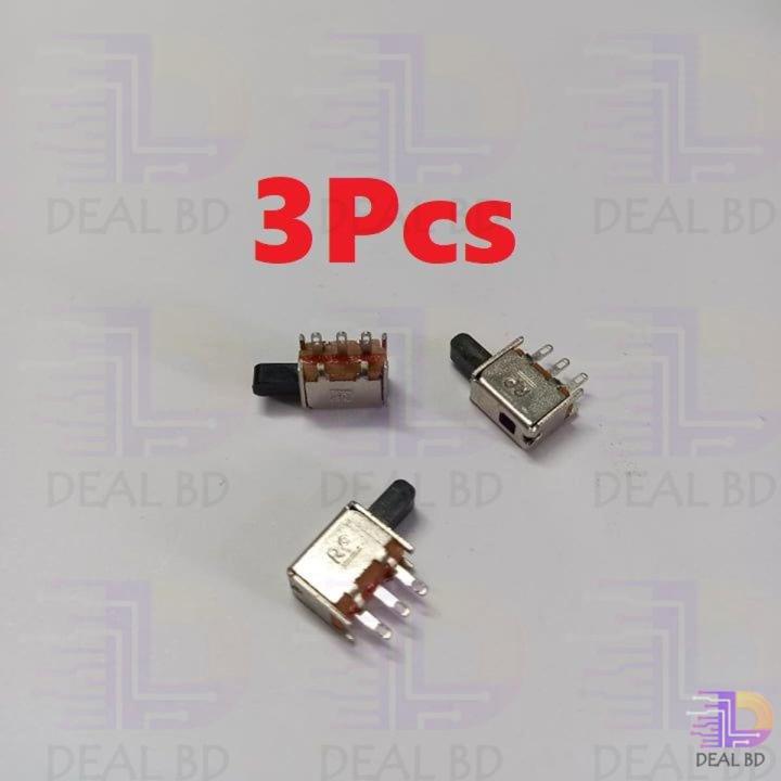 Small Size P.C.B Mount Right Angle 3 Pin Momentary Push Button Switch ...