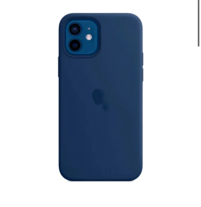 Official Silicon Case For Iphone 12 6.1 Inch With Logo - Phone Back ...