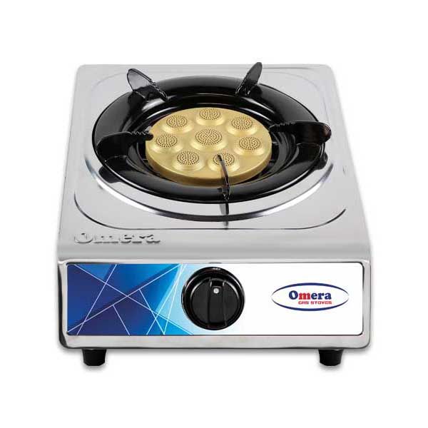 Omera Nichel Chrome Plating trivet Auto Double Burner LPG stove - ODB ...
