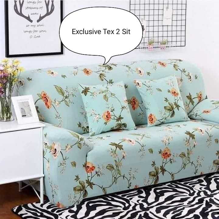 Print Sofa cover 2 seater stitch Design Spandex fabrics/exlusive Tex ...
