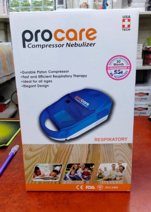 Procare Compressor Nebulizer (Blue) With Adult And Child Mask | Daraz ...