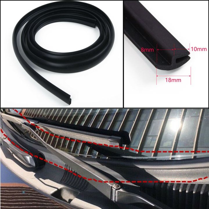 PETI MOTORS New Wiper Cover Black 1.7m Water Diversion Car Ageing ...