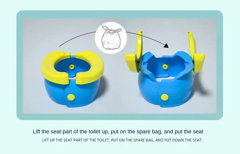Travel Potty for Toddler Kids,Folding Toilet in Banana Shape,Portable ...