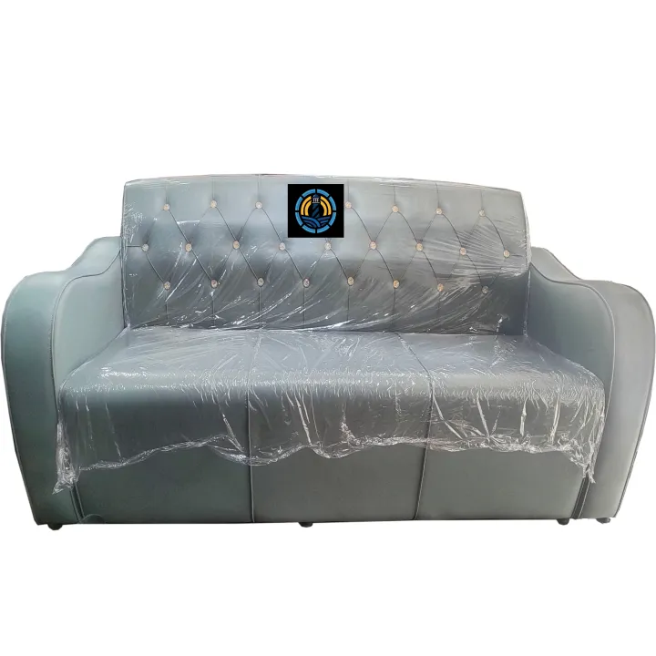 3 seater back stone fixed apple arm box sofa Ash Colour-Modern box sofa ...