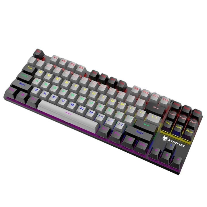 K80 87 Keys Mechanical Keyboard Universal Blue Switch Ergonomic Non ...
