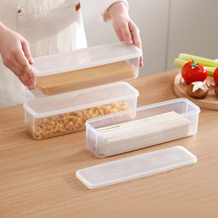 Noodle Storage Box Plastic Spaghetti Preservation Box Food Holder Fresh ...