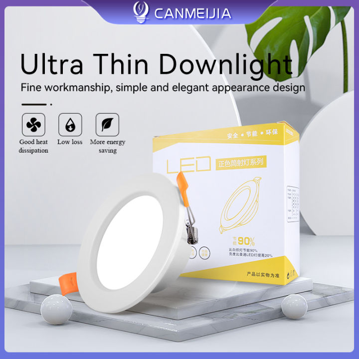 CANMEIJIA UltraThin Round Downlights 5W /9W/12W LED Recessed Downlight ...