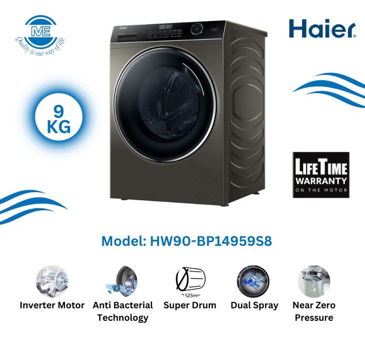 HAIER 9 KG Front Loading Washing Machine With AI Dynamic Balance ...