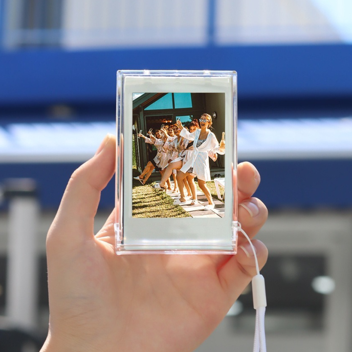 [Film Lab] Transparent Storage Box with Strap for 10 Instax Mini Film ...