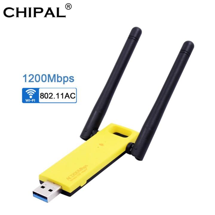 CHIPAL Dual Band 1200Mbps Wireless USB 3.0 Realtek RTL8812AU/BU Wifi ...