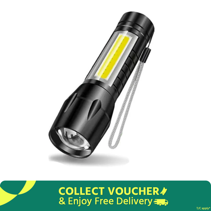 Rechargeable Torchlight Torch LED USB Portable Torch 3 -Mode Mini ...