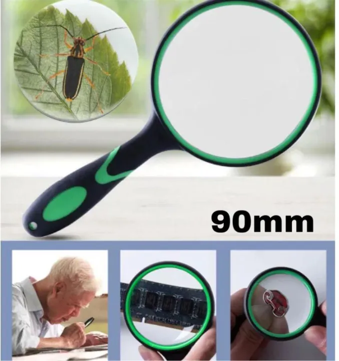 Handheld Magnifying Glass Shatterproof Reading Magnifier for Seniors ...