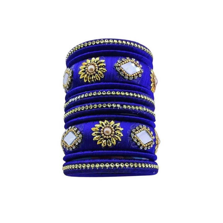 Women,Joypuri Bangle Churi For Gorgeous Party Wear Set Churi Blue Color ...