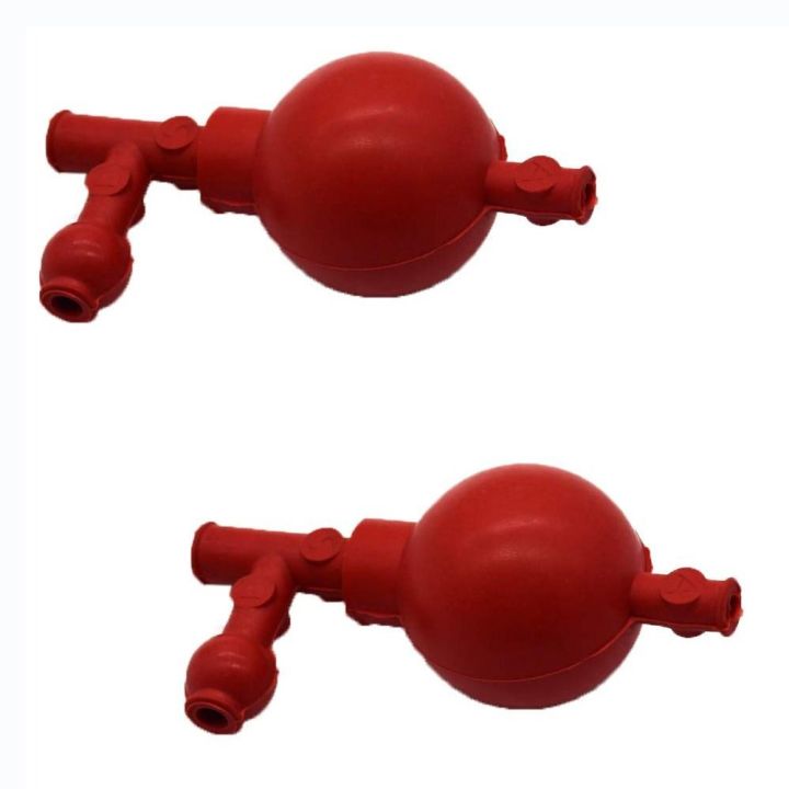 【Free Returns】 2Pcs 50mL Volume Pipette Filler Accessories Red Lab ...