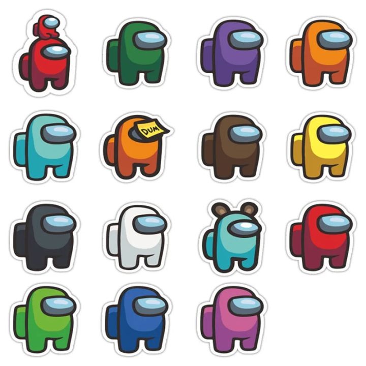 【3C VictoryEagle】 Among Us Hot Game Stickers For Skateboard Fridge ...