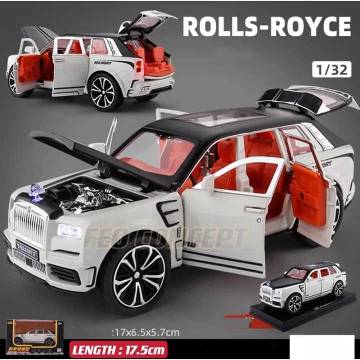 Easytobuy 1:24 Scale Big Rolls Royce Cullinan Masonry Model Diecast ...