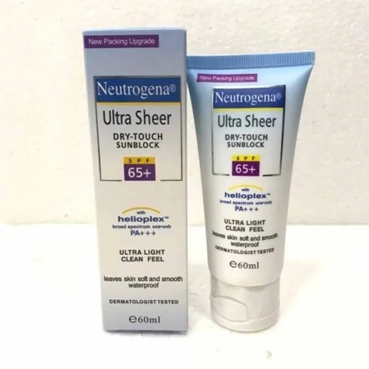 Neutrogena Ultra Sheer Dry-Touch Sunblock SPF 65+ / SPF 50+ | Daraz.com.bd