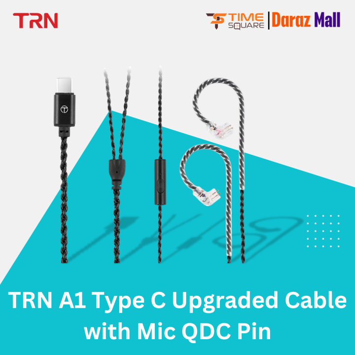 TRN A1 Type C Upgraded Earphones Cable with Mic | Daraz.com.bd