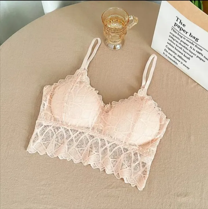 Imported New Stylish Comfortable Lace Padded Bra for Women(one Piece ...