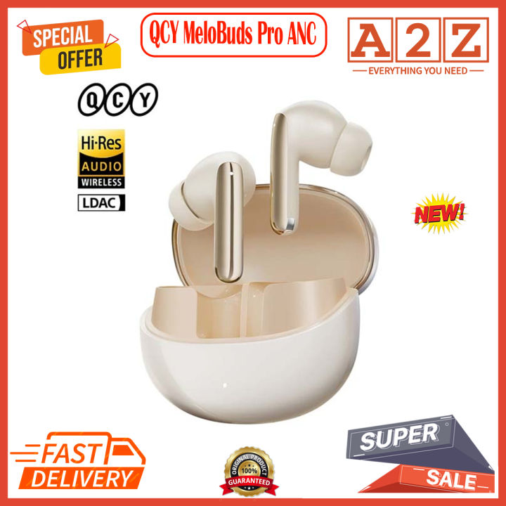 QCY HT08 MeloBuds Pro Earbuds 6 Mic 46dB ANC BT 5.3 Earphones Wireless Hi-Res LDAC Headphones ...