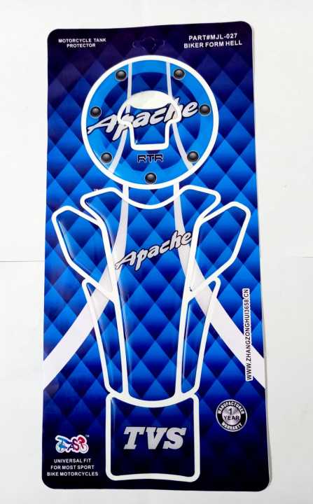 Motor Bike Tank Pad Protector Sticker For Motorcycle. Apache - Bike ...