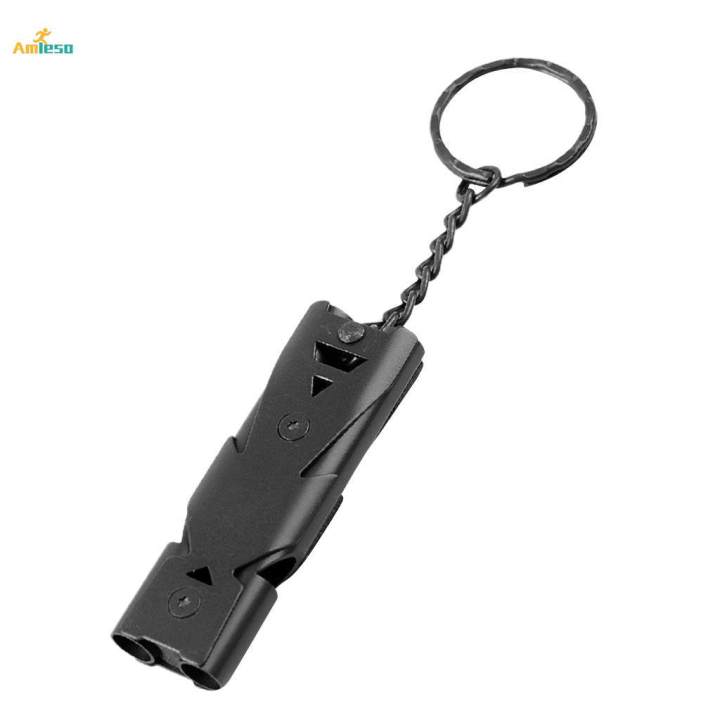 Double Pipe High Decibel Outdoor Camping Survival Emergency Whistle ...