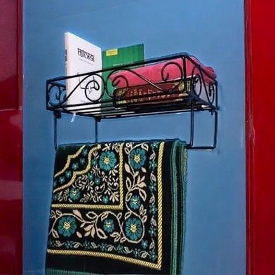 12" Black Metal Wall Quran Stand – Features 2 Jaymamaz Hangers ...