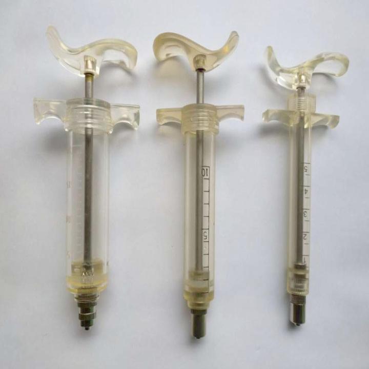 Syringe Veterinary Animal Veterinary Reusable Syringe Needle 5ml 10ml ...