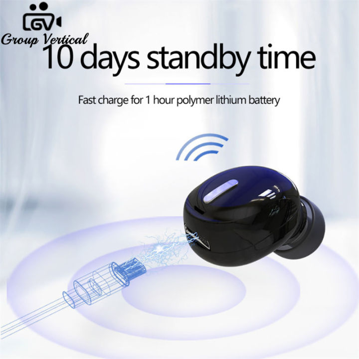 Group Vertical X9 Wireless Headphones Noise Canceling Earbuds Mini ...