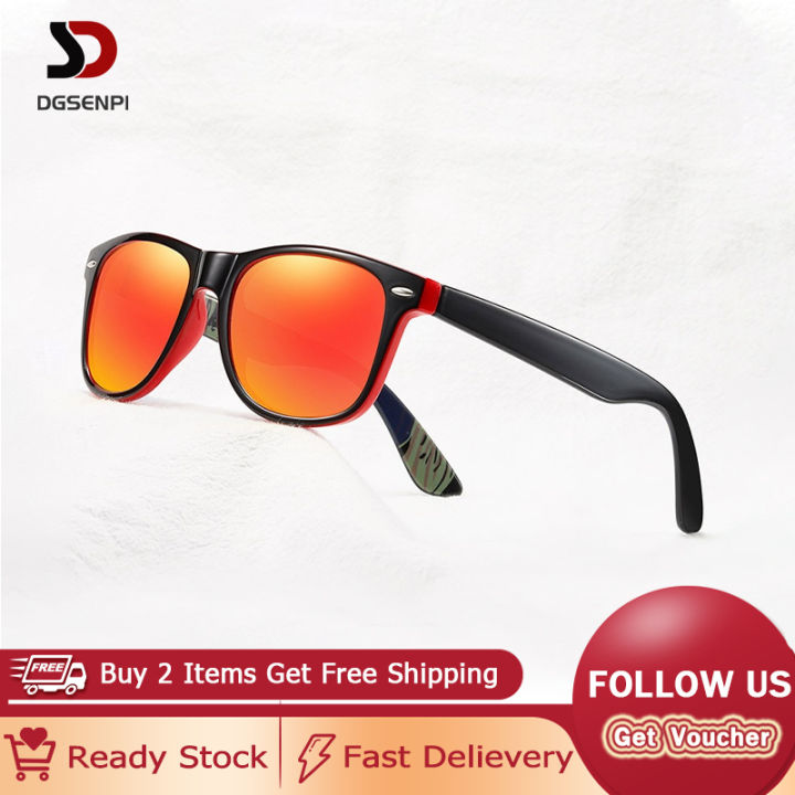DGSenpi New Reflective Lenses Fashion Style Sun Glasses Men's Vintage ...