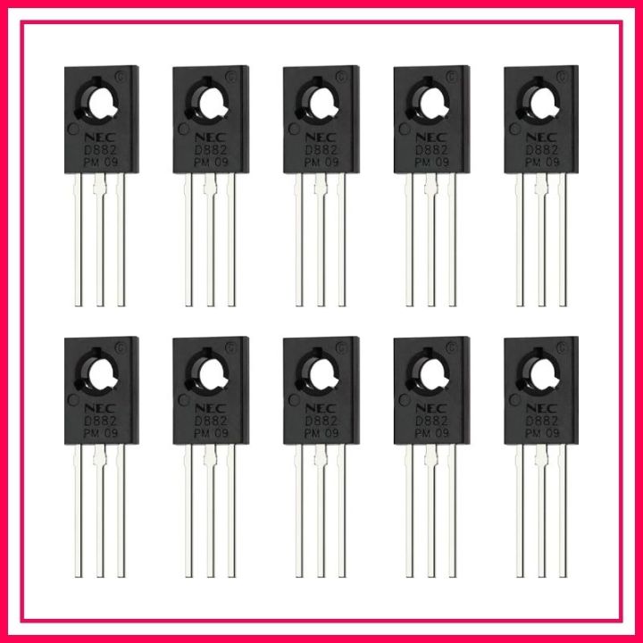 10pcs - D882 NEC NPN Transistor | Daraz.com.bd